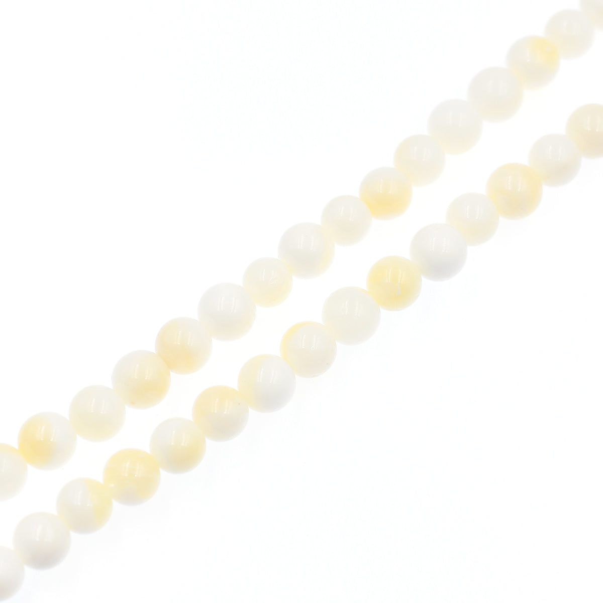 (shell003) 8mm Round Giant Clam Shell Beads